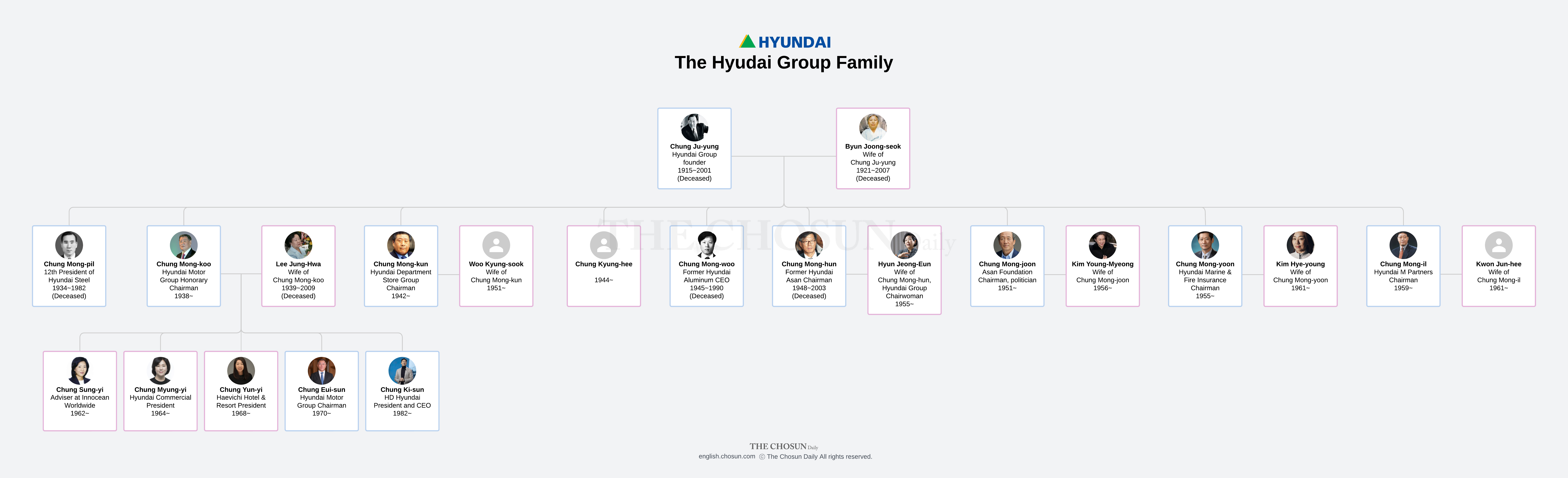 The Hyundai Family Chart